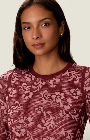 Rebecca Taylor Daleney Jacquard Sweater Dress