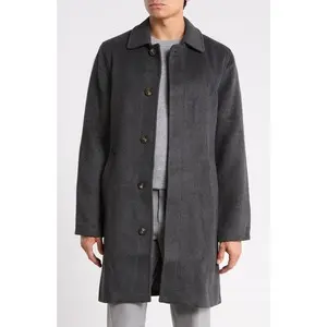 Bagatelle Wool Blend Button Front Coat - Grey