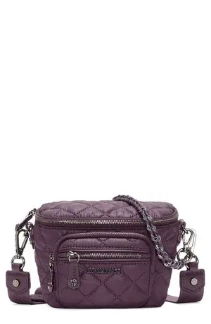 Mz Wallace Micro Crosby Sling Bag Raisin
