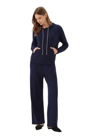 Karen Kane Rhinestone Drawstring Hoodie