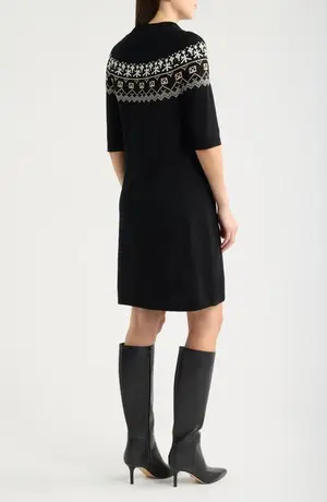Julia Jordan Fair Isle Sweater Dress