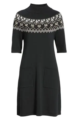 Julia Jordan Fair Isle Sweater Dress