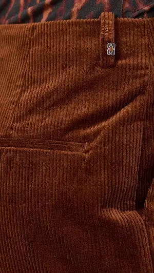 GANNI Corduroy Trousers - Tortoise Shell