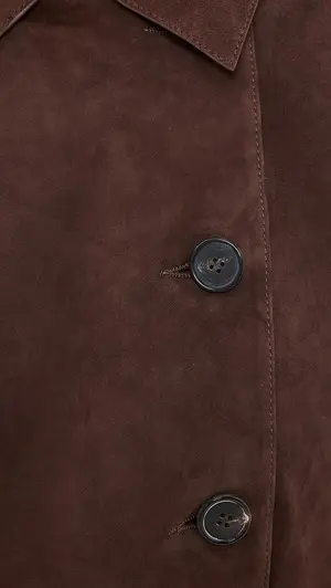 Cami Nyc Saskia Suede Jacket - Dark Umber