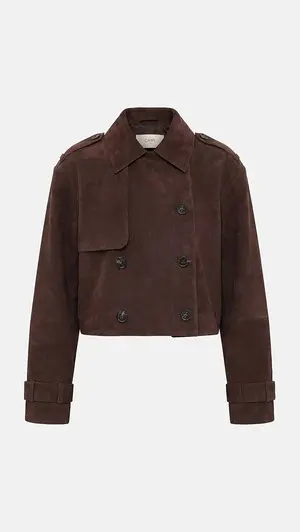 Cami Nyc Saskia Suede Jacket - Dark Umber