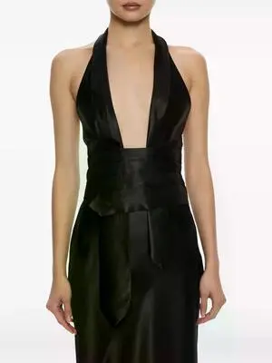 Christopher Esber Reyer Tie-fastening Gown Maxi Dress - Black