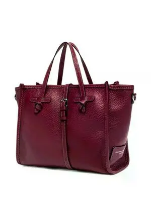GIANNI CHIARINI Marcella Knotted Leather Tote Bag - Red