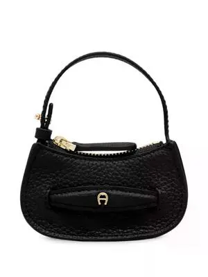 AIGNER Cavallo Mini Bag Charm - Black