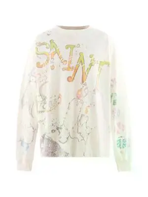 SAINT MXXXXXX X Coco Star Sims Graphic-print T-shirt - Neutrals