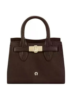 AIGNER Small Farah Leather Tote Bag - Brown