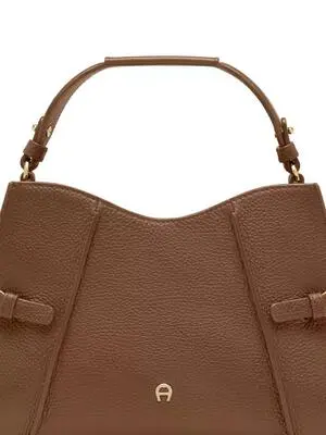 AIGNER Medium Cavallo Leather Shoulder Bag