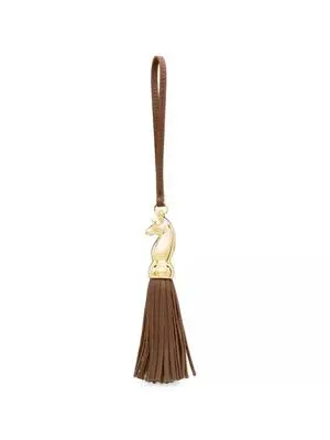 AIGNER Ciondollini Horse-head Tassel Bag Charm - Brown