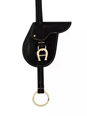 AIGNER Fashion Saddle Leather Keychain