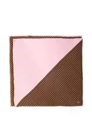 Prada Printed Twill Scarf 90 - Brown