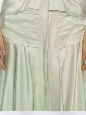Christopher Esber Gwen Invert Ruched Midi Skirt Neutrals