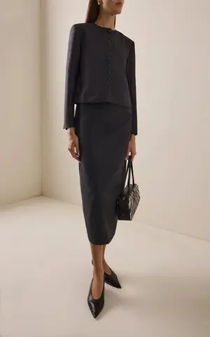 THE FRANKIE SHOP Katya Button-up Crepe Top