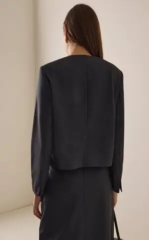 THE FRANKIE SHOP Katya Button-up Crepe Top