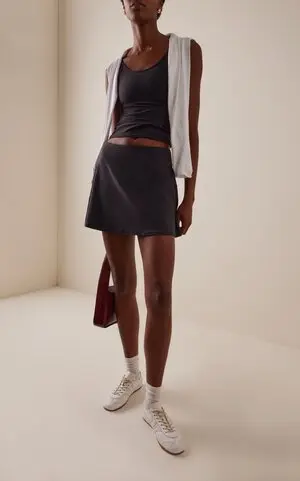 LEFT ON FRIDAY Barre Tank Long - Black