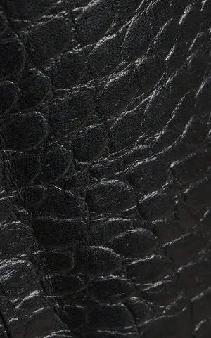 AGOLDE Verica Croc-embossed Faux Leather Mini Skirt