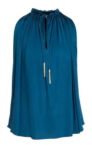 Balmain Sleeveless Jersey Top - Blue