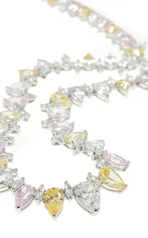 ANABELA CHAN Candy Infinity Rhodium Vermeil Diamond Necklace