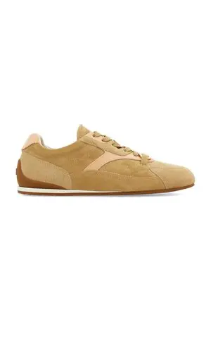 FERRAGAMO Sophie Leather Sneakers - Tan