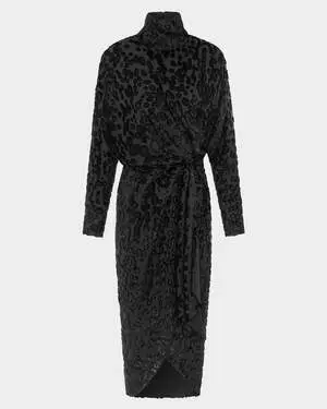 16Arlington Resia Midi Dress - Black