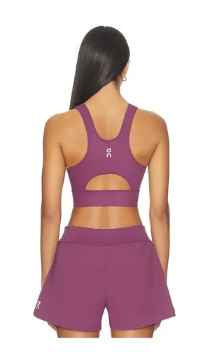 On Court Crop Top In Purple