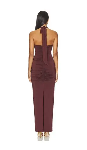 NOOKIE Charlize Multi-way Maxi Dress In Brown
