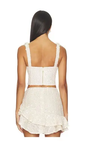 PatBO Lara Crochet Corset Top