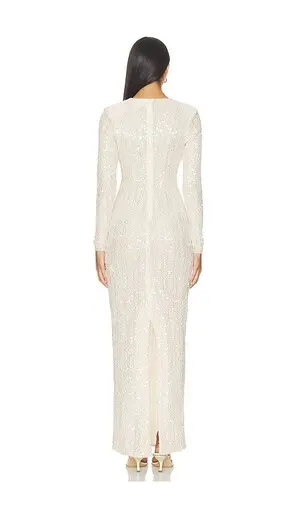 PatBO Lara Crochet Plunge Maxi Dress