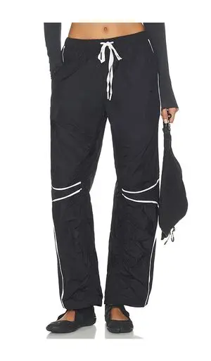 Free People X Track Star Pant In Black - Black Combo