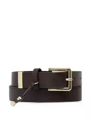 Armani Exchange Logo-engraved Buckle Belt - Brown