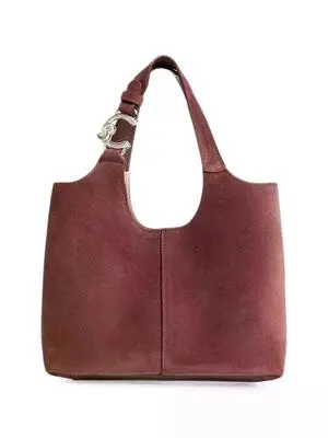 COCCINELLE Small C-easy Suede Tote Bag - Red
