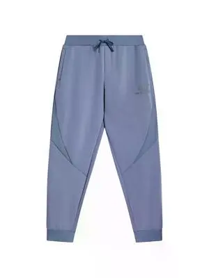 Guess Logo-print Cuffed Track Pants - Blue