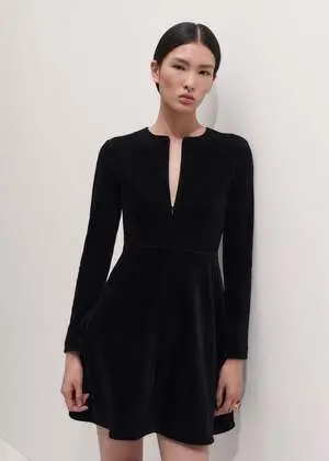 ME+EM Cord Velour Short Dress