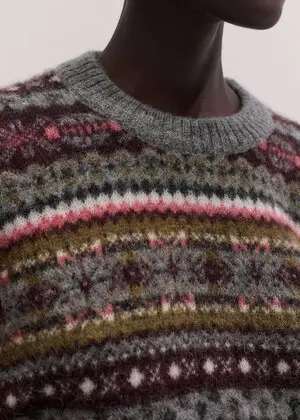ME+EM Fair Isle Relaxed Sweater