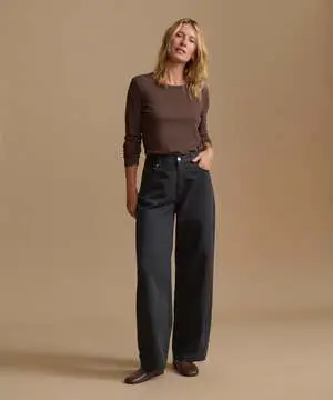 Jenni Kayne Beachwood Baggy Pant - Black