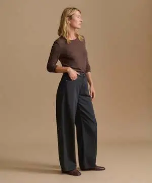Jenni Kayne Beachwood Baggy Pant - Black