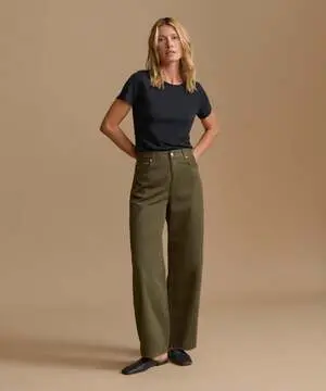 Jenni Kayne Beachwood Baggy Pant - Moss