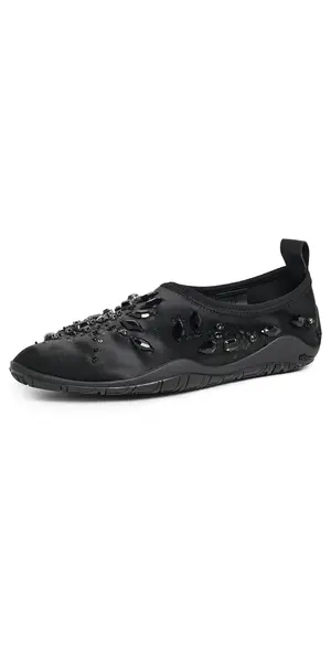 JIL SANDER Elbe Slip On Flats - Black