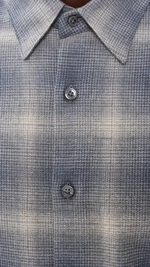Theory Faded Plaid Irving Shirt
