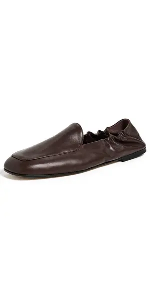 Jenni Kayne Vale Leather Loafers - Chocolate