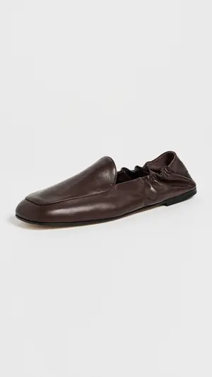 Jenni Kayne Vale Leather Loafers - Chocolate