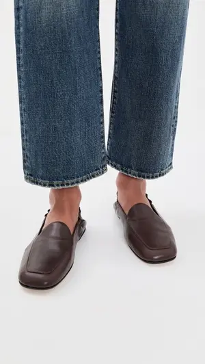 Jenni Kayne Vale Leather Loafers - Chocolate
