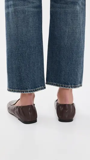 Jenni Kayne Vale Leather Loafers - Chocolate
