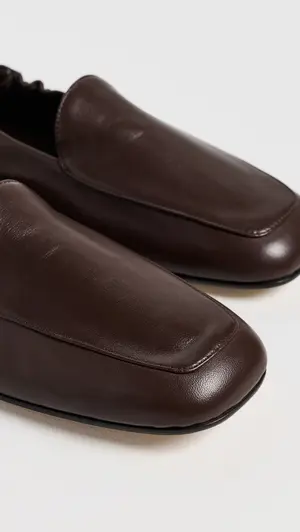 Jenni Kayne Vale Leather Loafers - Chocolate
