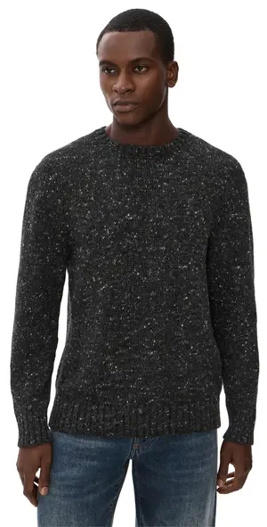 KNICKERBOCKER Moor Alpaca And Merino Tweed Sweater