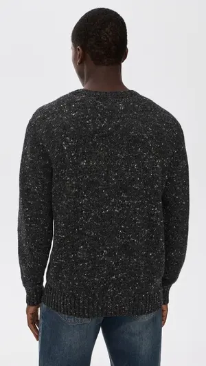 KNICKERBOCKER Moor Alpaca And Merino Tweed Sweater