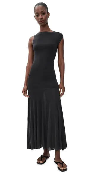 ST. AGNI Fine Jersey Circle Hem Dress